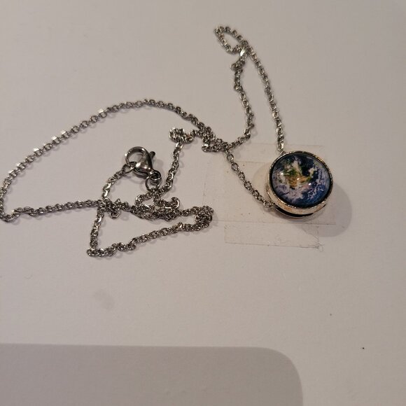 Jewelry | Handcrafted Celestial Jewelry Planet Necklace Earth | Poshmark